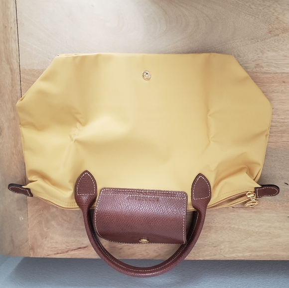 Longchamp | Bags | Longchamp Le Pliage Small Nylon Short Handles Tote ...